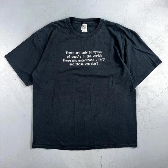 Gildan | Shirts | Binary People Y2k Vtg T Shirt Graphic Frank Ocean ...